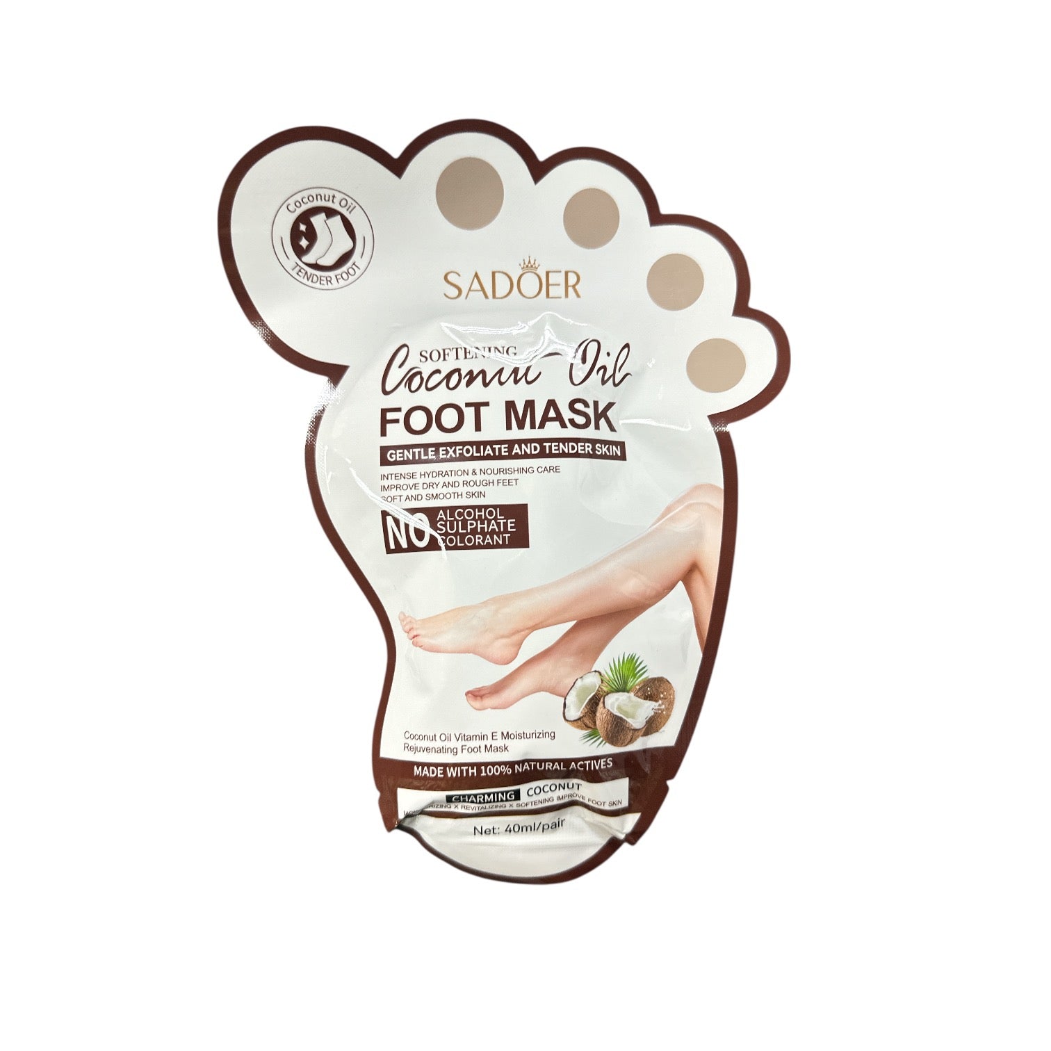 SADOER Coconut Oil Vitamin E Foot Mask 1 Pair / Zakura Global – ZAKURA ...